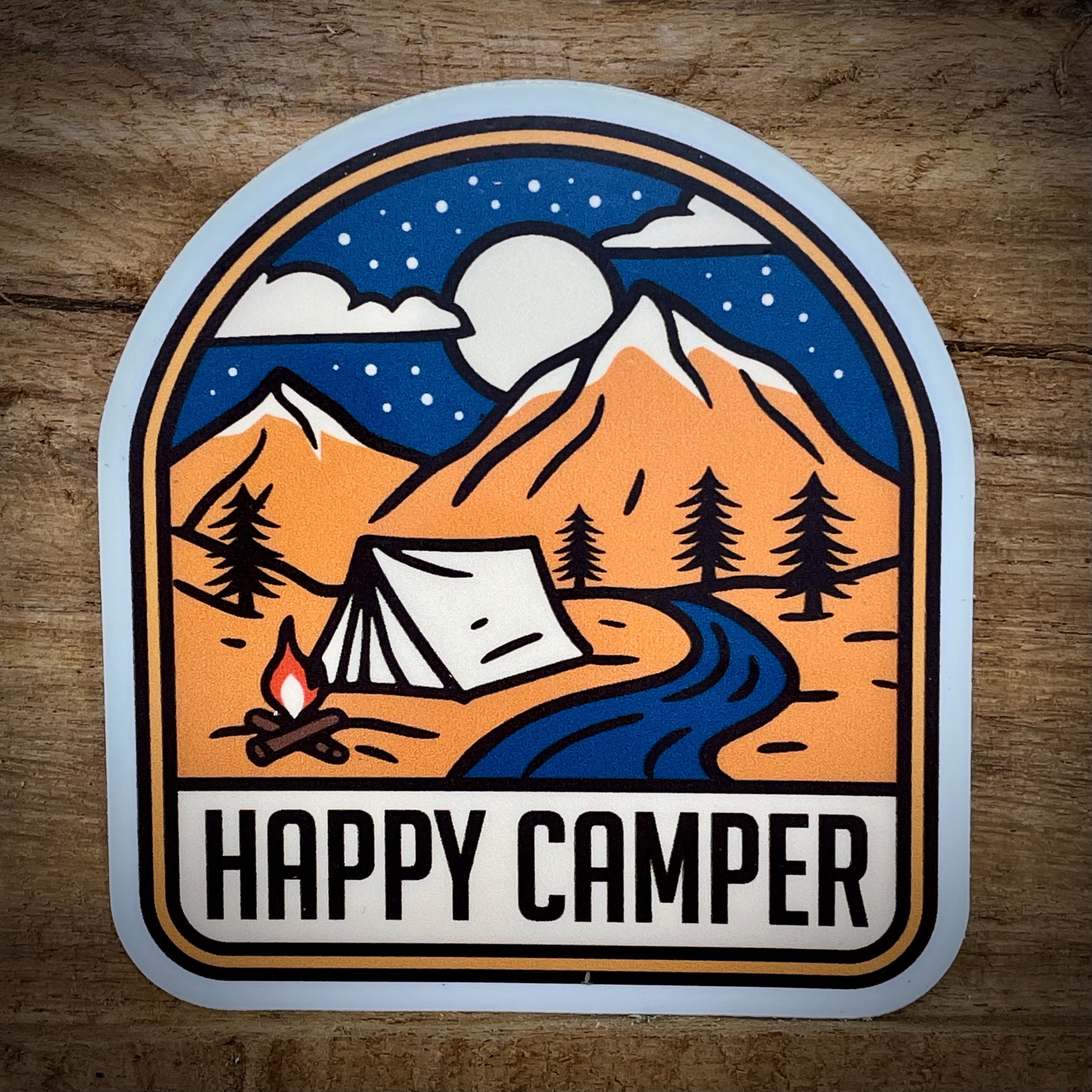 Happy Camper Sticker – Overland Provision